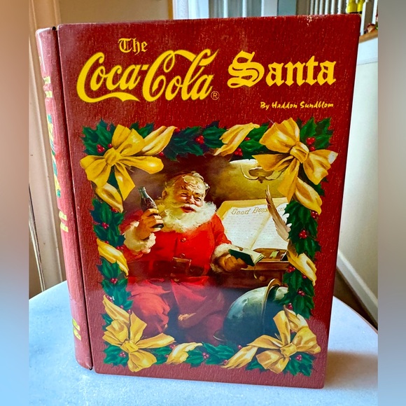 Holiday | Vintage The Coca Cola Santa By Haddon Sundblom Book Shaped ...